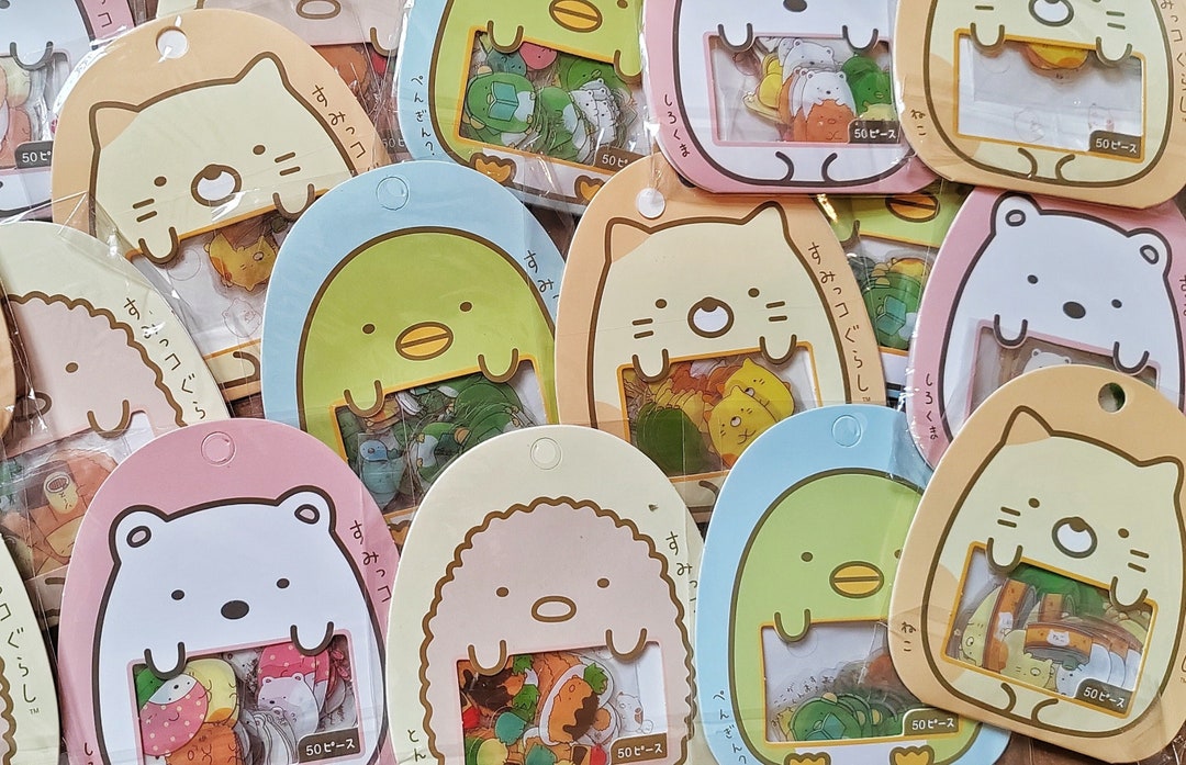 San-x Sumikko Gurashi Sticker Flakes,cute Animal Stickers, Japanese ...