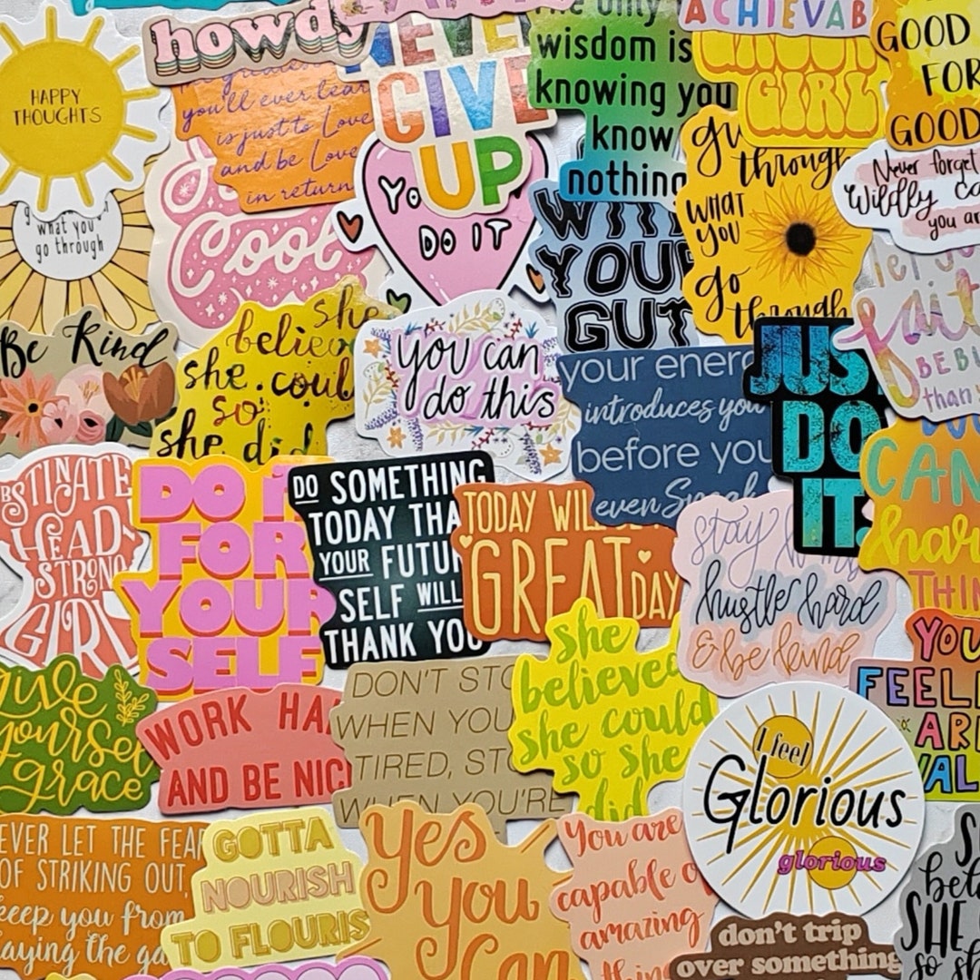 25 Pcs Motivational Quote Stickers,motivational Stickers Bulk,mental ...