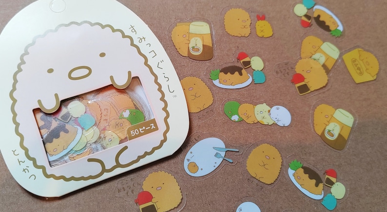 San-x Sumikko Gurashi Sticker Flakes,cute Animal Stickers, Japanese ...