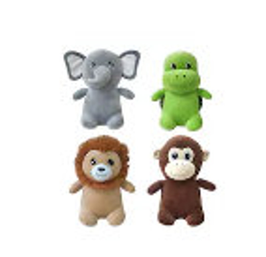 Personalized 14" Zoo Animal Plush - Etsy