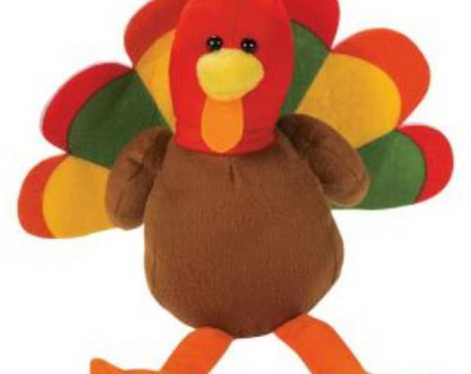 Handmade Chunky Knit Turkey Plush Stuffie Emotional Support ...