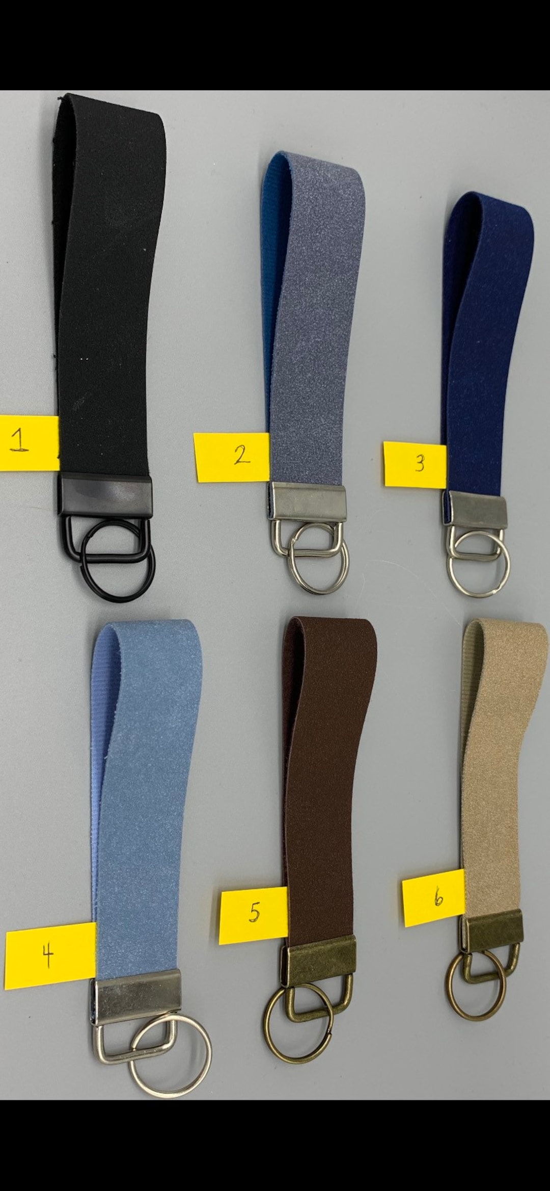 Faux Suede Leather Key Fob - Etsy