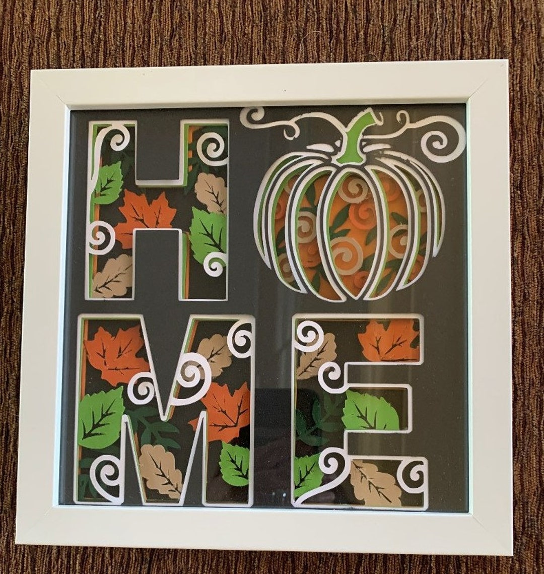 8x8 3D Fall Home Picture - Etsy