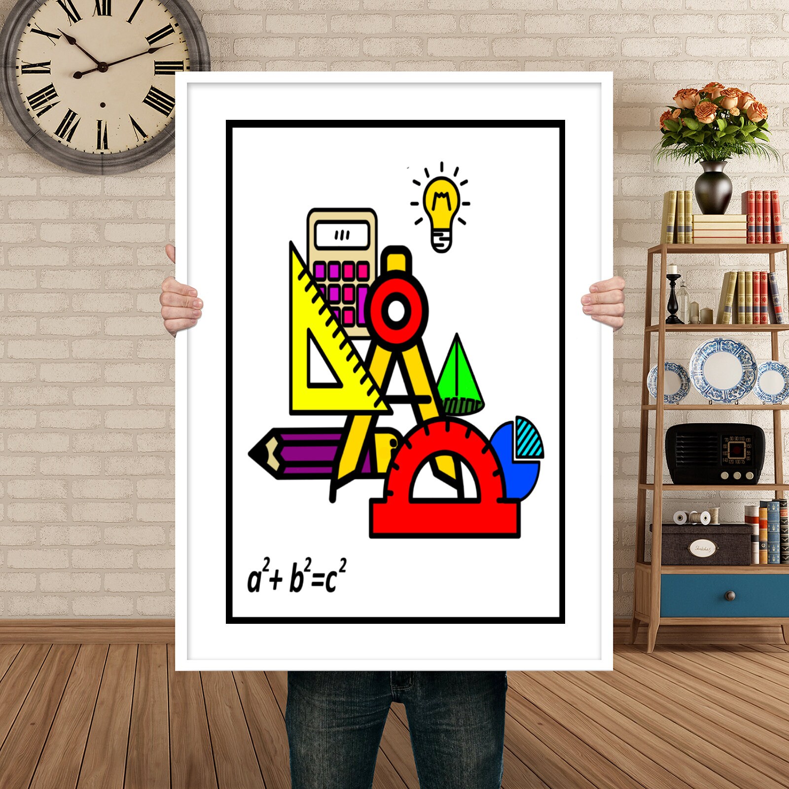 Matemáticas escuela de arte de la pared impresión / Homeschool | Etsy