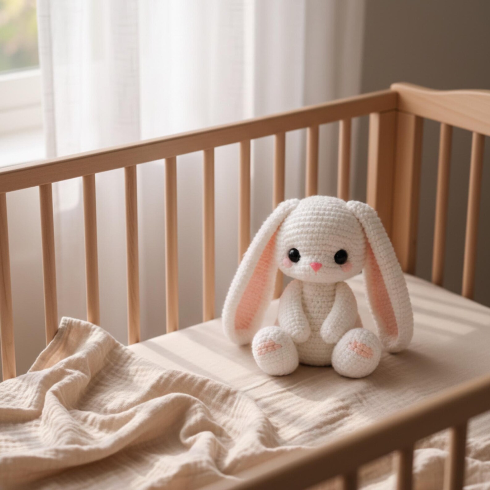 Floppy White Bunny Crochet Pattern - Soft Amigurumi Rabbit Plush Toy ...