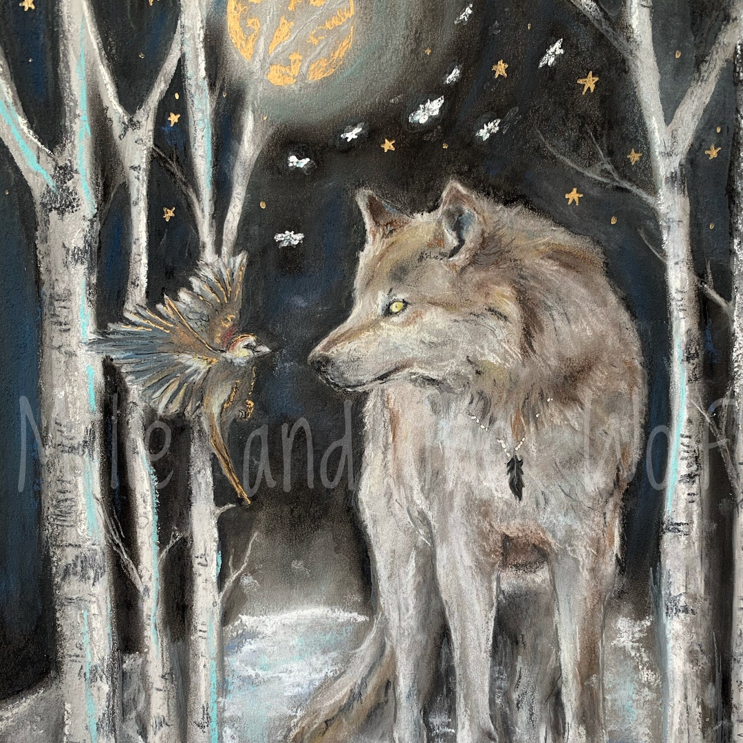 The Wolf King - Art Print, Wolf Print, Wolf Art, Wolf Picture, Giclee ...