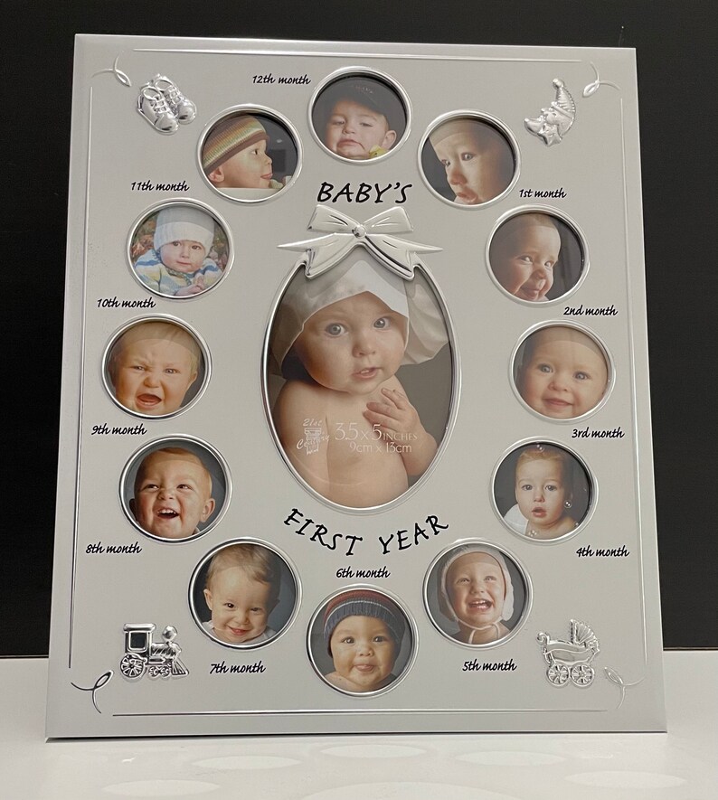 Babys First Year Photo Frame - Etsy