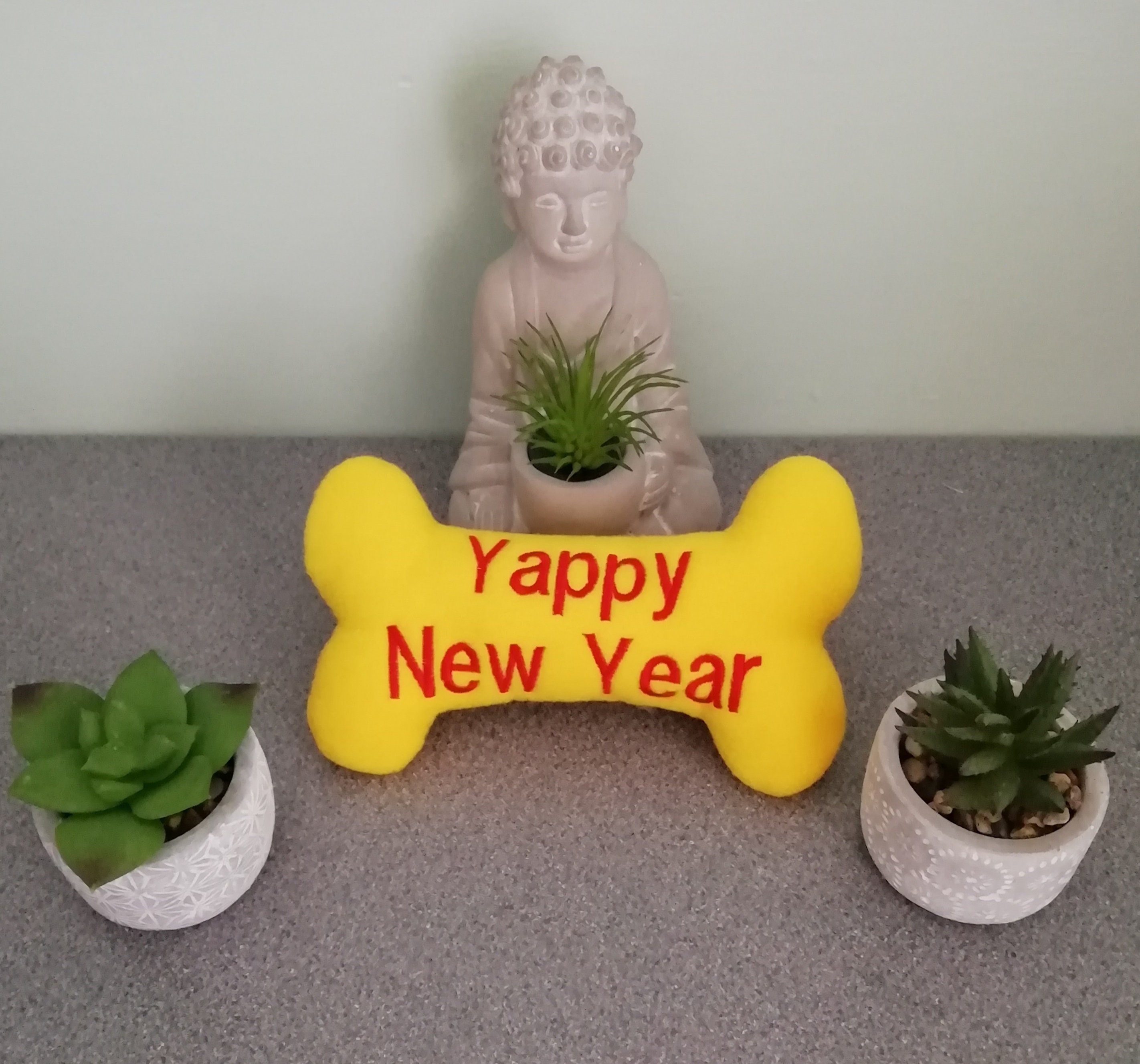 Embroidered Squeaky CHRITSMAS Dog Bone Toy. Ideal Christmas | Etsy