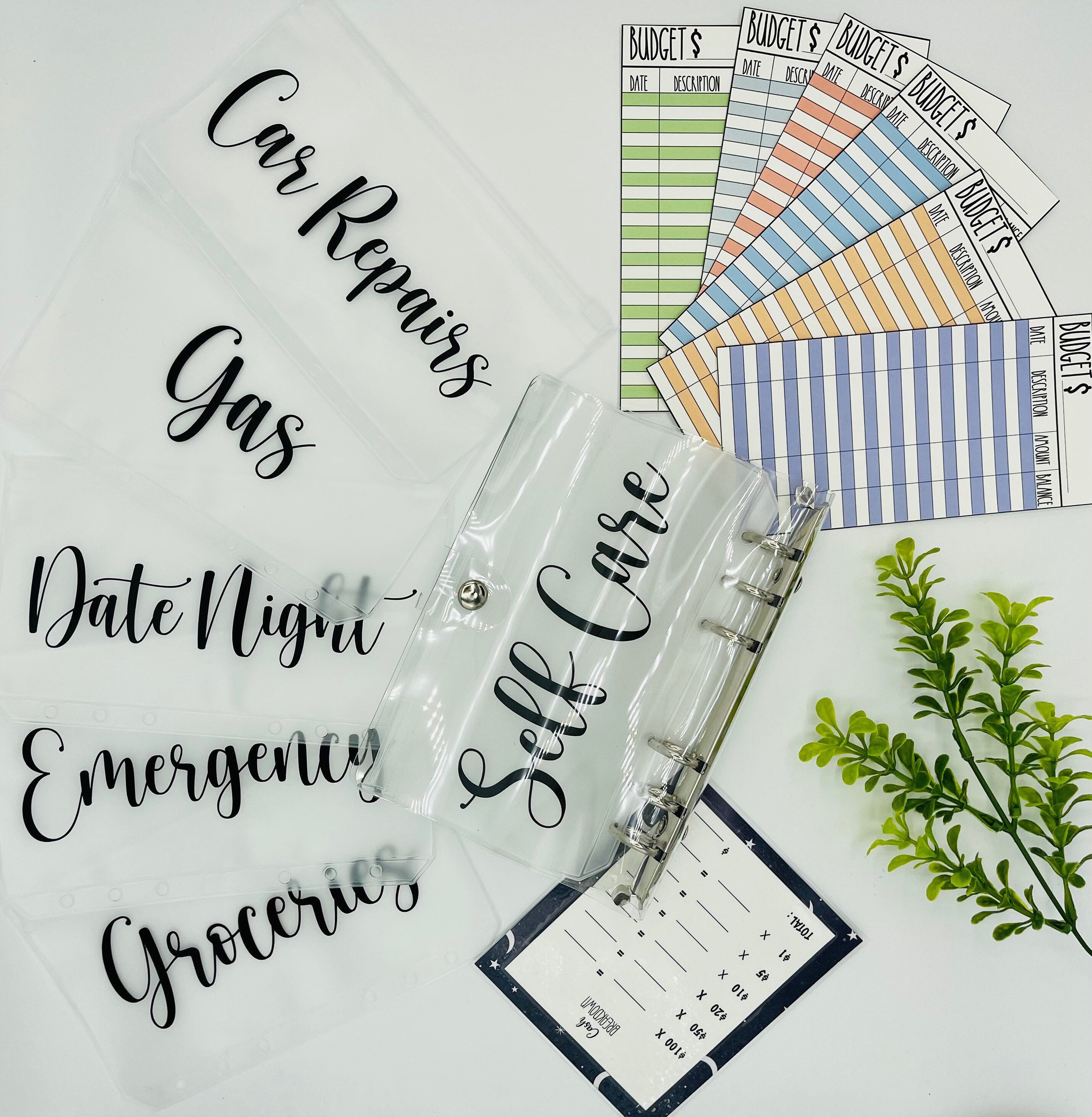 Laminated Cash Envelopes Filofax 5 Princess Belle set Disney Inspired ...