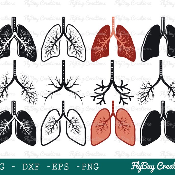Lung Svg - Etsy