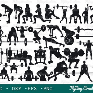 Weight Lifting SVG Bundle Weight Plate Gym Life Workout - Etsy