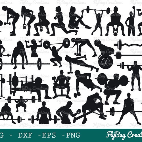 Weight Lifting SVG Bundle Weight Plate Gym Life Workout - Etsy