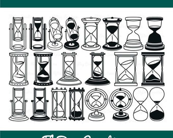 Hourglass SVG, Sand Clock Svg, Sand Time SVG, Clock Svg, Hourglass Cut ...
