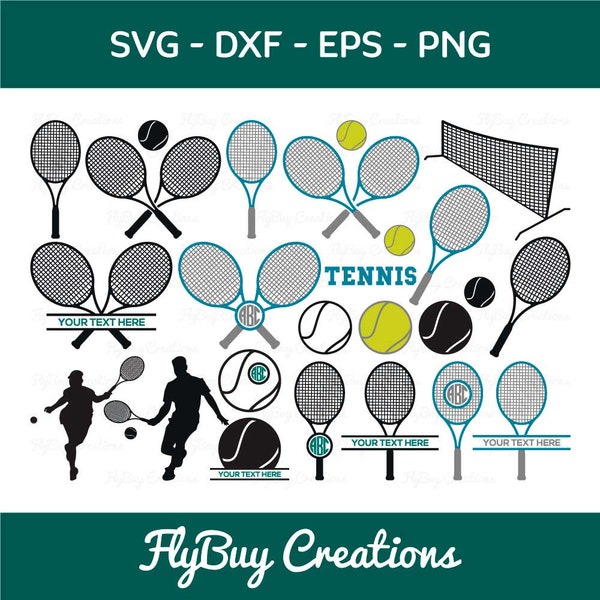 Tennis Bat Svg - Etsy