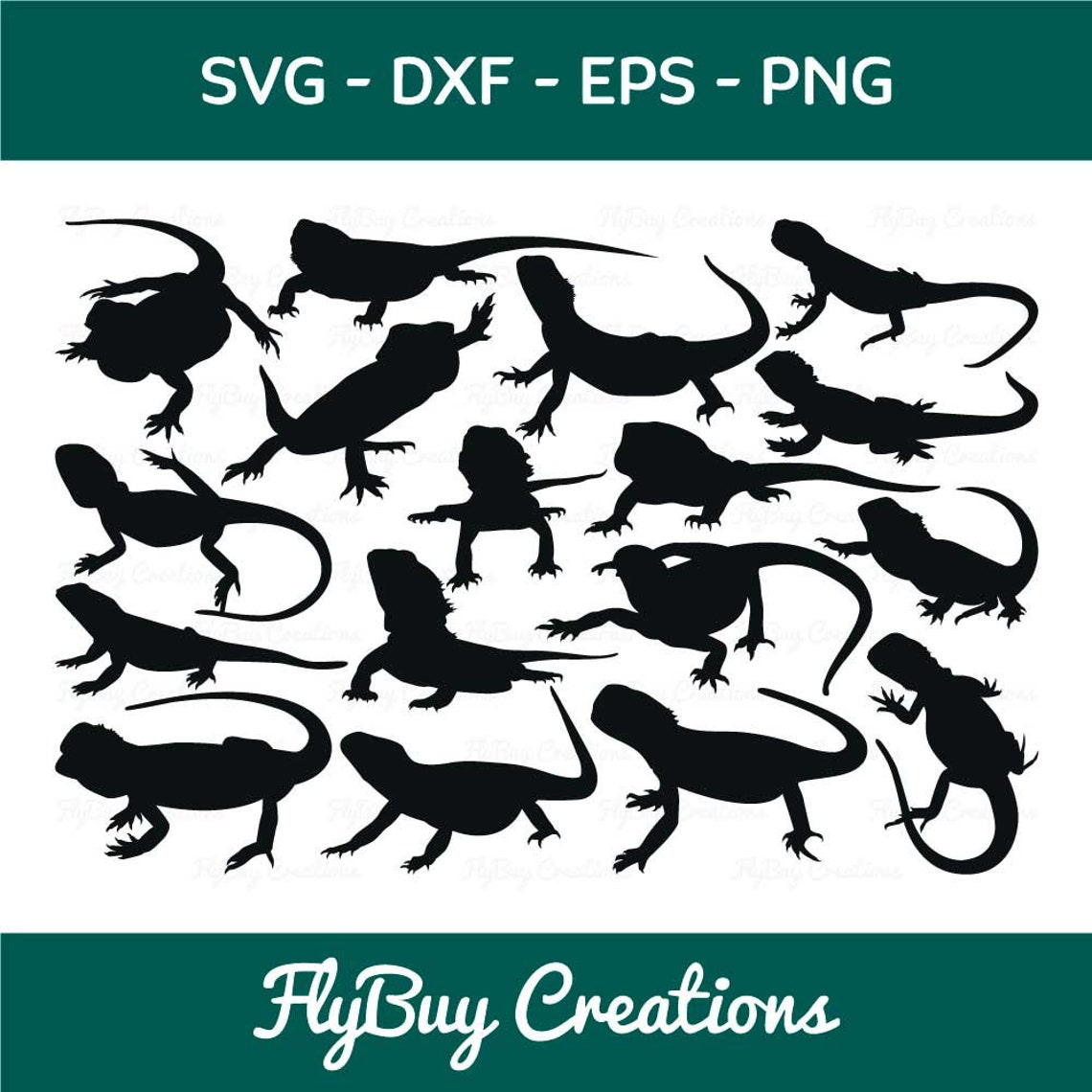 Bearded Dragon SVG Bundle, Bearded Svg, Dragon Svg, Reptile Svg, Lizard ...