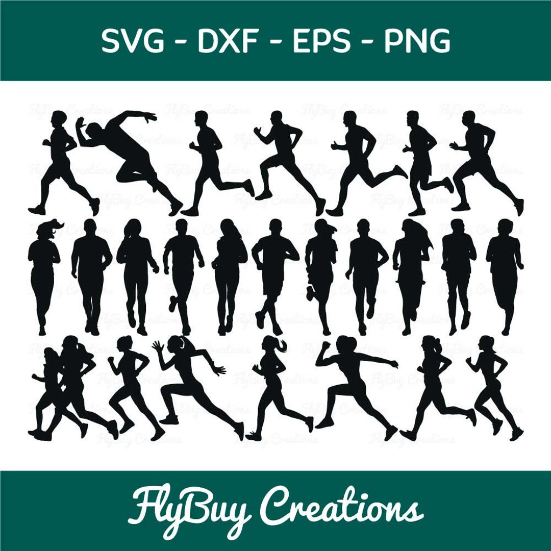 Running SVG Bundle, Runner Svg, Run Svg, Running Man, Running Women ...