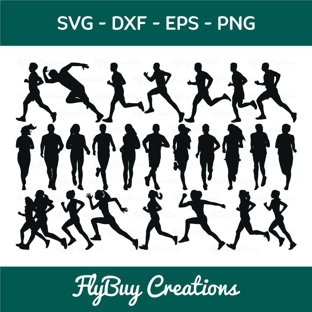 Running SVG Bundle, Runner Svg, Run Svg, Running Man, Running Women ...