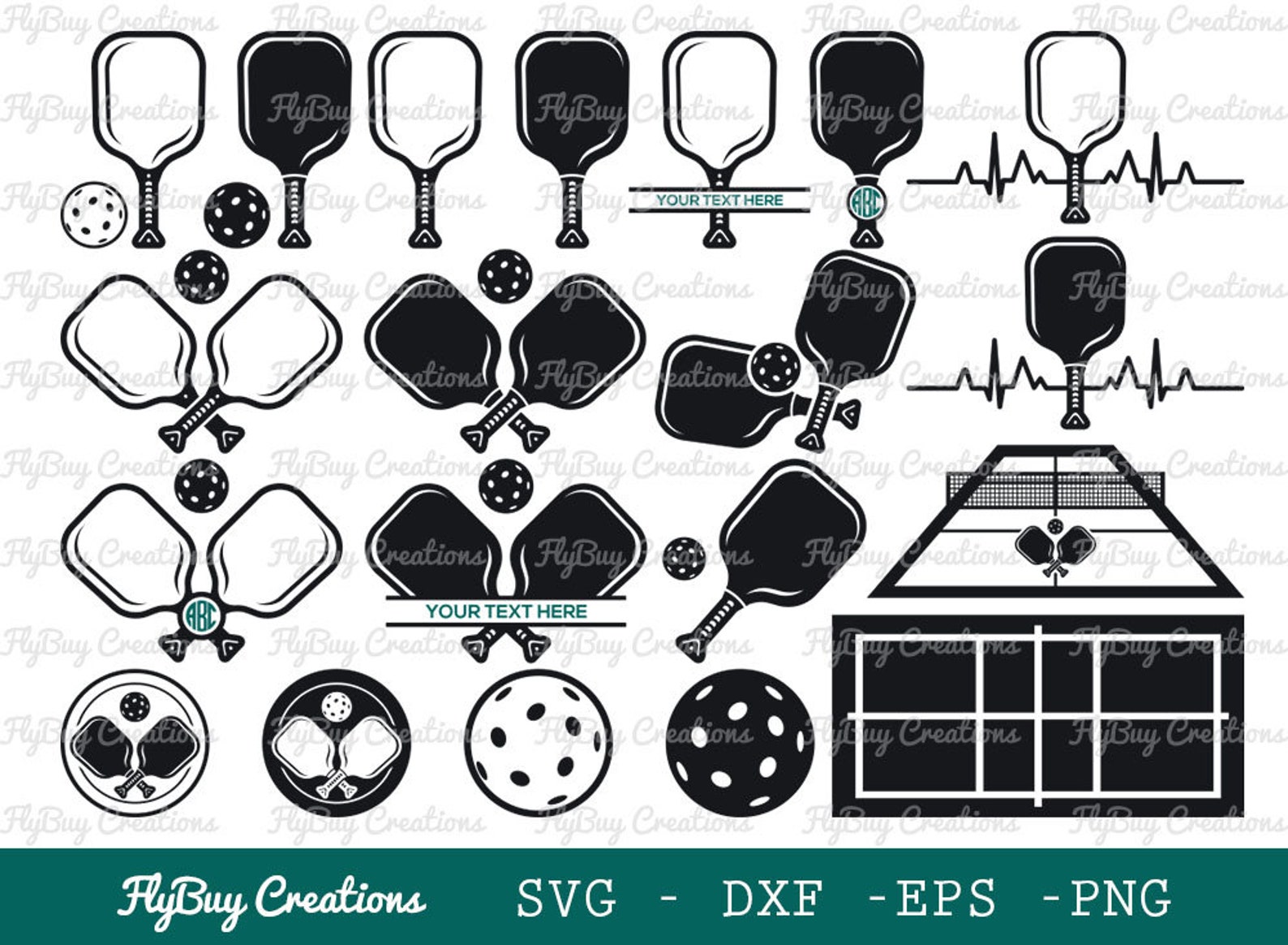 Pickleball SVG Bundle Pickleball Court Svg Pickleball - Etsy