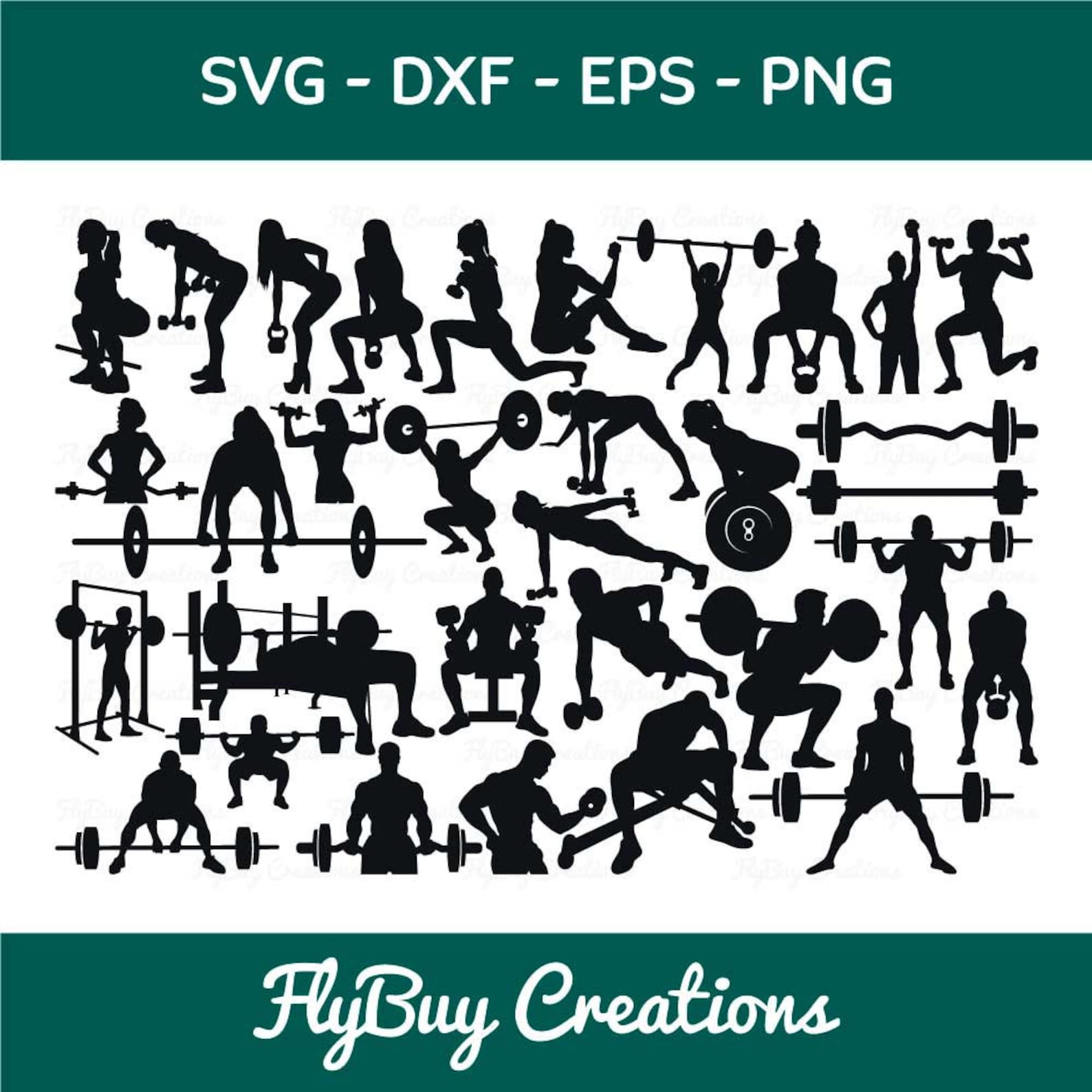 Weight Lifting SVG Bundle | Weight Plate | Gym Life | Workout | Fitness ...