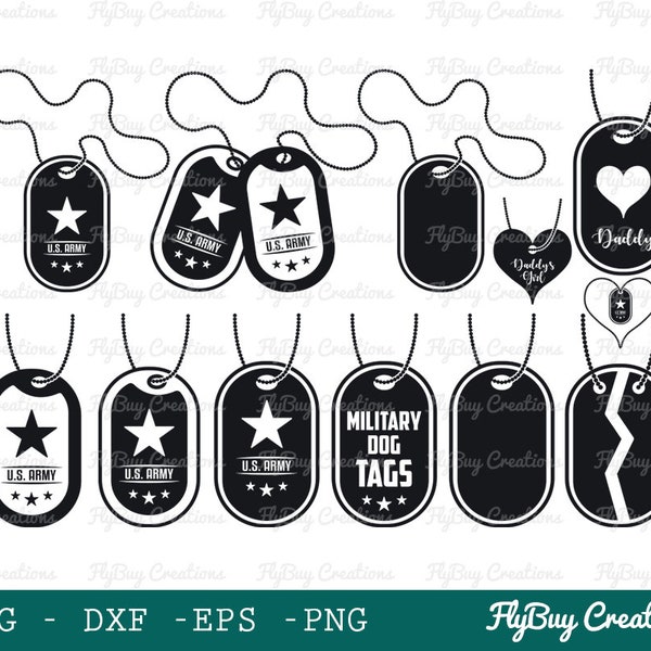 Dog Tag Svg - Etsy