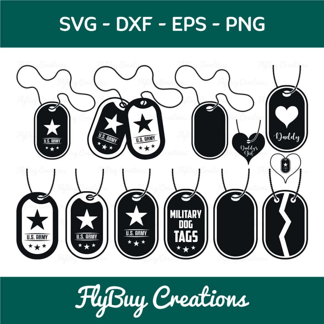 Military Dog Tags Svg | US Army Dog Tags Svg | US Army Svg | Military ...