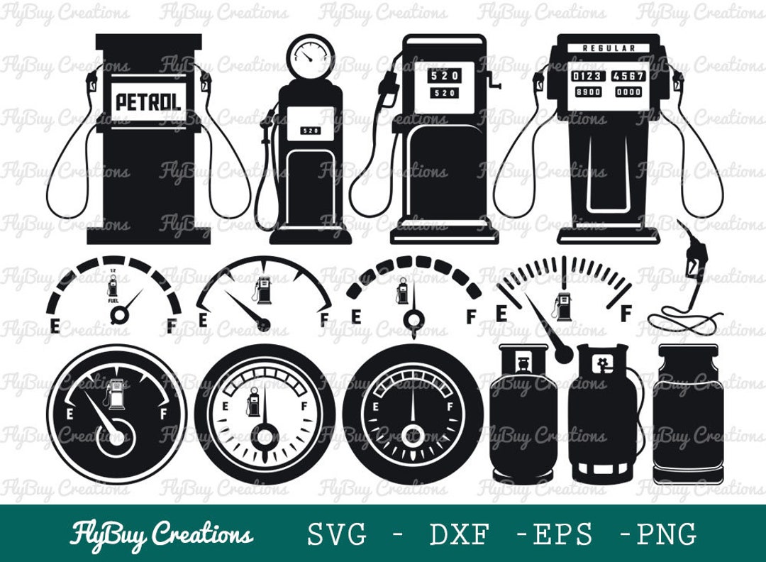 Indicator Gas Tank SVG Bundle-indicator Svg-fuel Gauge - Etsy