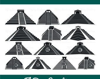 Mayan Pyramid SVG Bundle - Etsy