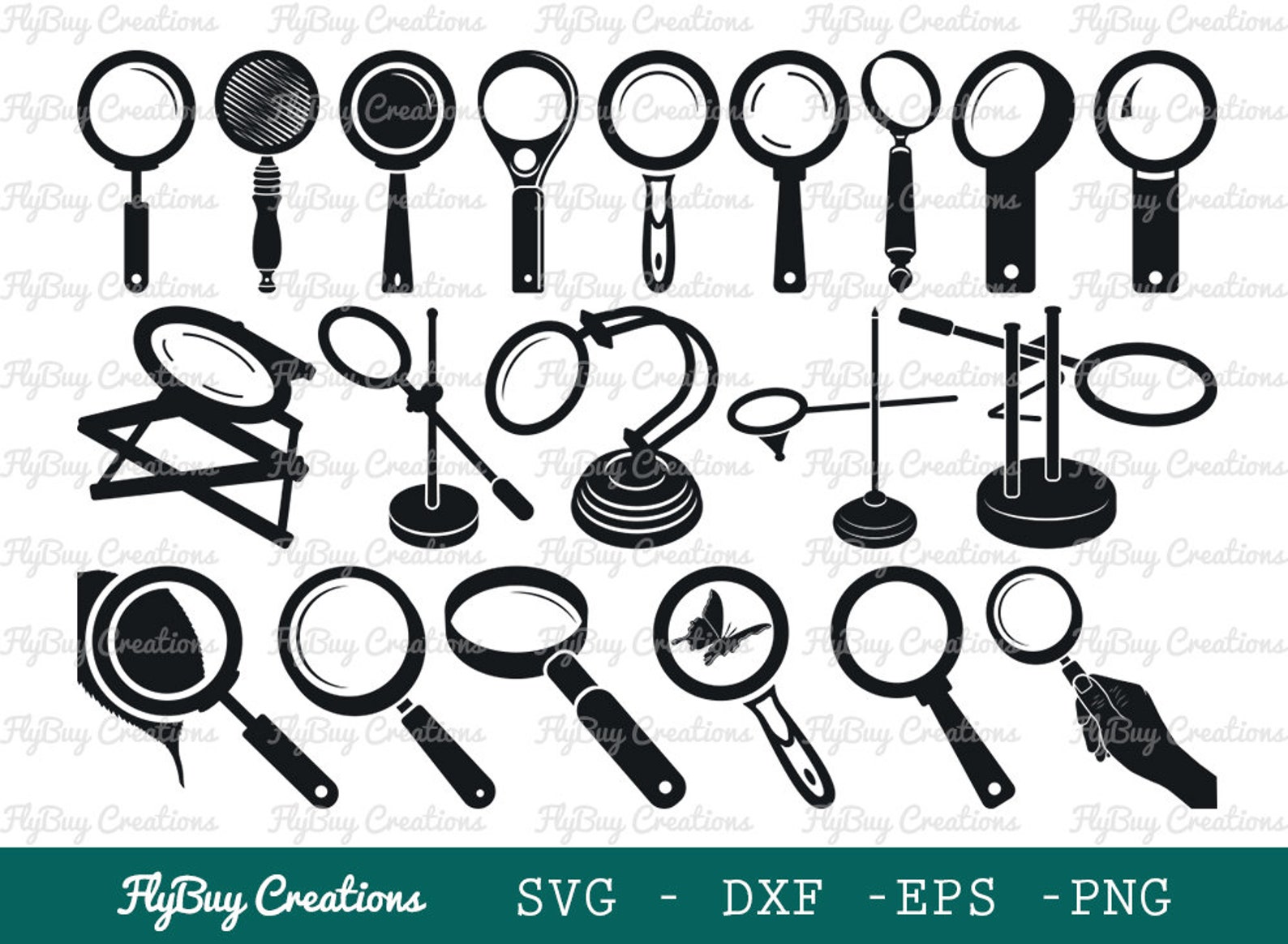 Magnifying Glass SVG Bundle, Investigation Svg, Detective Svg, Search ...
