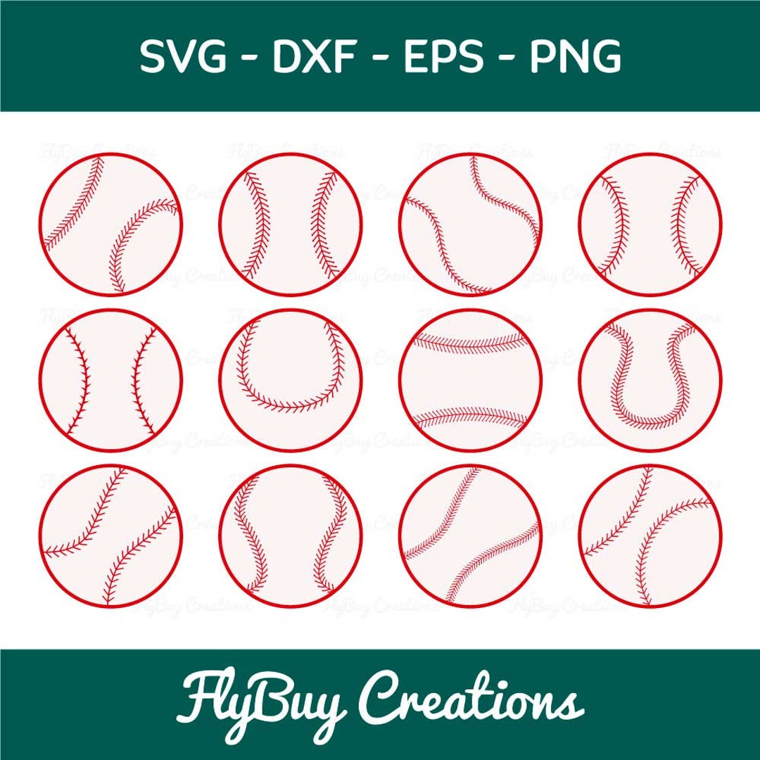 Base Ball Svg-sports Ball Clipart Cut File Bundle - Etsy
