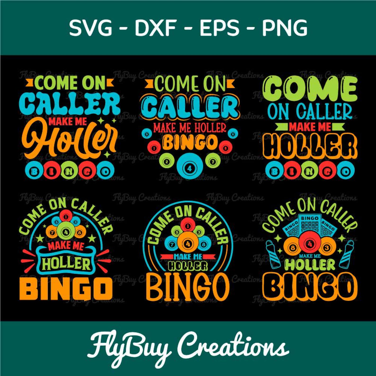 Come on Caller Make Me Holler Bingo SVG Funny Bingo T-shirt Design ...