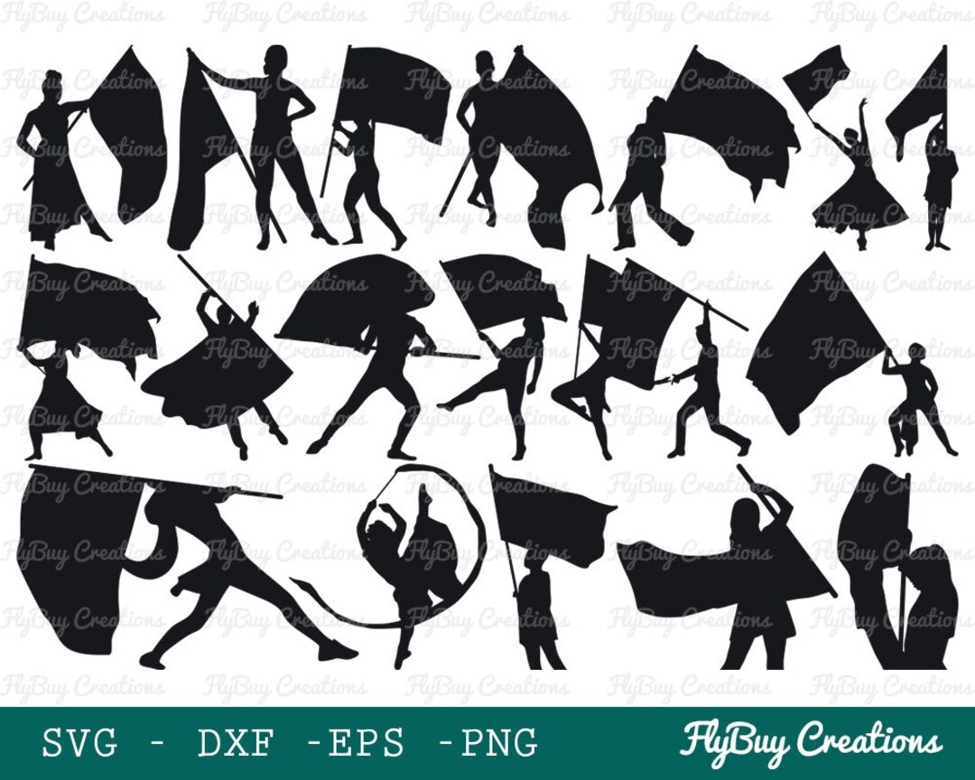 Color Guard Marching Band SVG Bundle, Color Guard Mom - Etsy