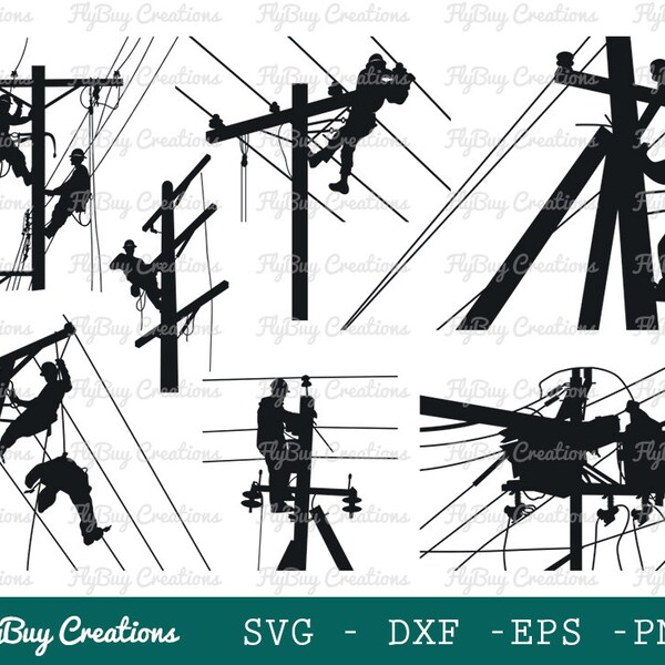 Lineman Silhouette - Etsy