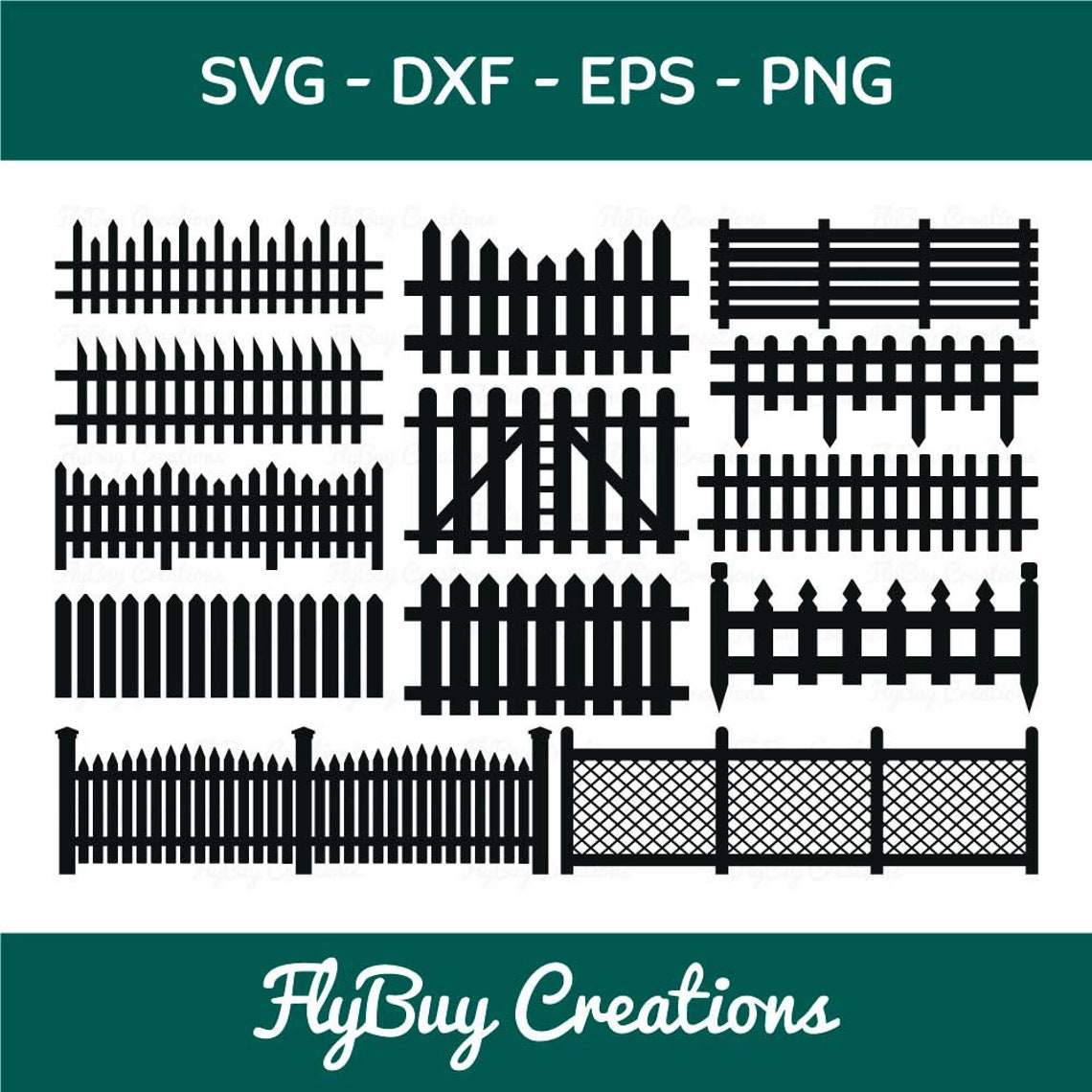 Wooden Fence SVG Bundle-railing Svg-home Fencing Svg-wooden Gate Svg ...