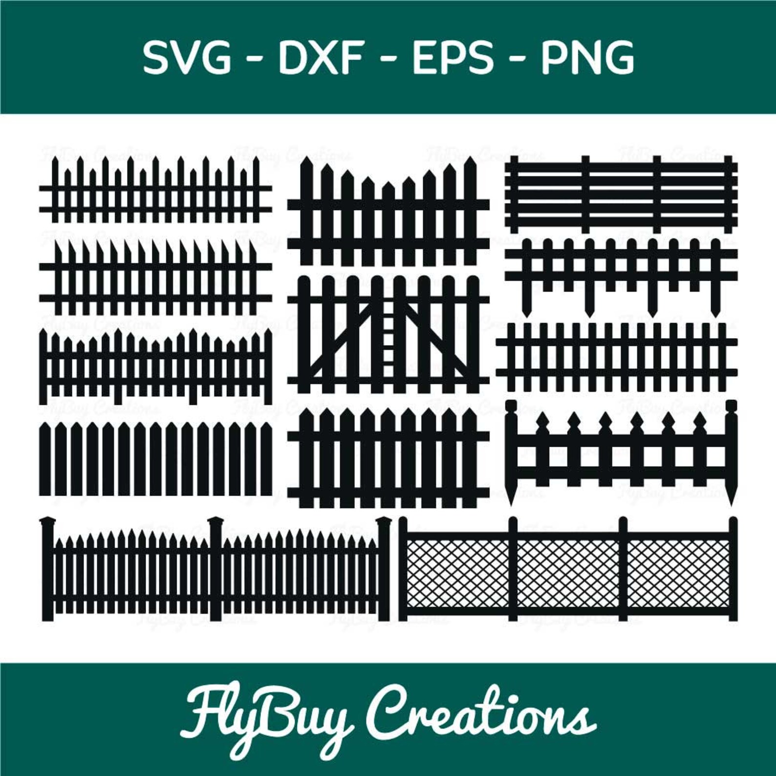 Wooden Fence SVG Bundle-railing Svg-home Fencing Svg-wooden Gate Svg ...