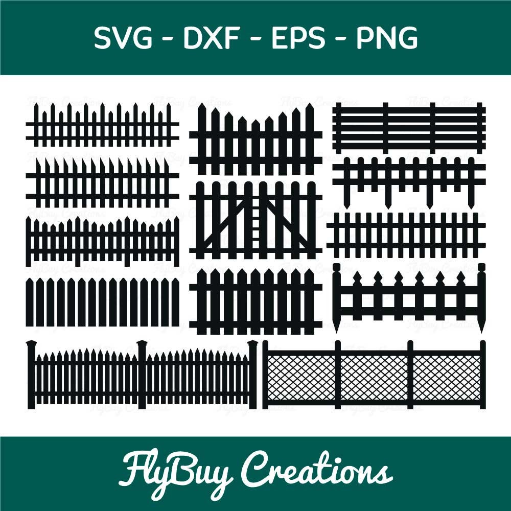 Wooden Fence SVG Bundle-railing Svg-home Fencing Svg-wooden Gate Svg ...