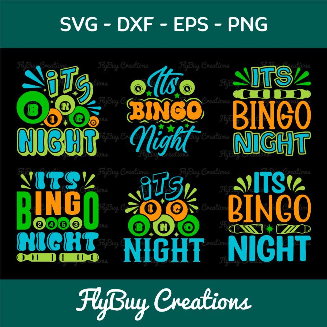 Its Bingo Night SVG Bingo Games Bingo Gift Crazy Bingo Lover Tshirt ...