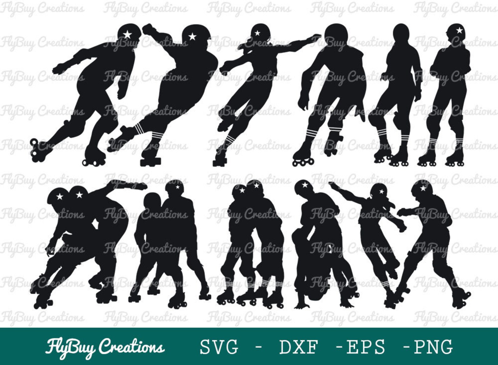Roller Derby SVG Bundle, Roller Derby Girls Svg, Roller Skating Svg ...