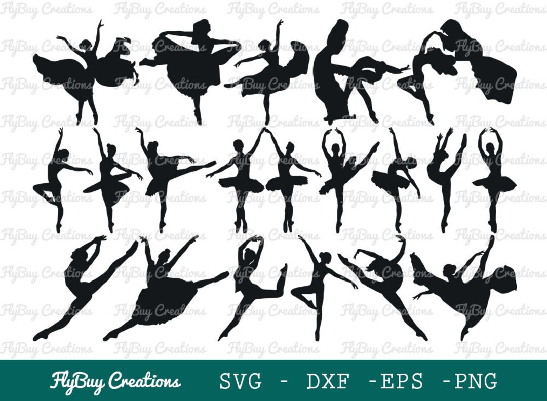 Ballet SVG Cut File Ballerina Bundle Ballet Dance Ballet - Etsy