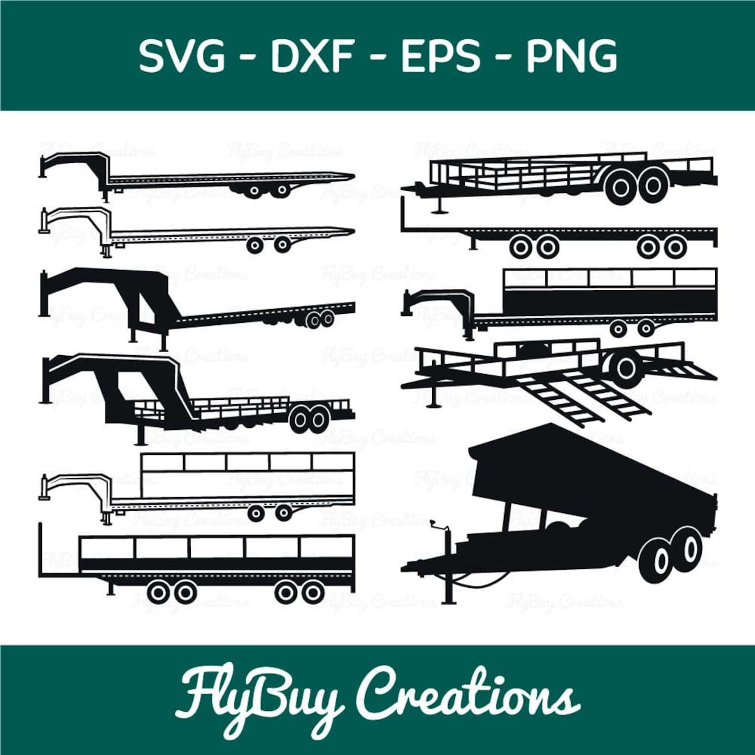 Big Tex Trailers SVG Bundle | Flatbed Semi Truck Svg | Flatbed ...