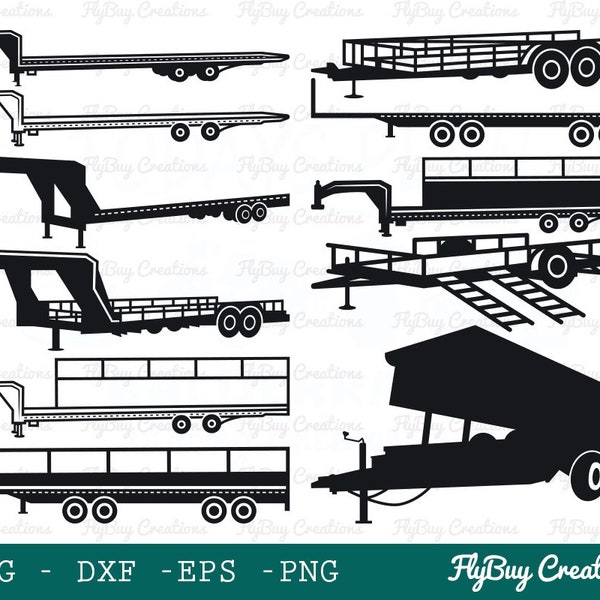 Truck Trailer Png - Etsy