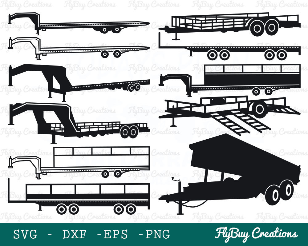 Big Tex Trailers SVG Bundle Flatbed Semi Truck Svg Flatbed Gooseneck ...