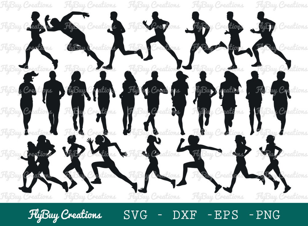 Running SVG Bundle, Runner Svg, Run Svg, Running Man, Running Women ...