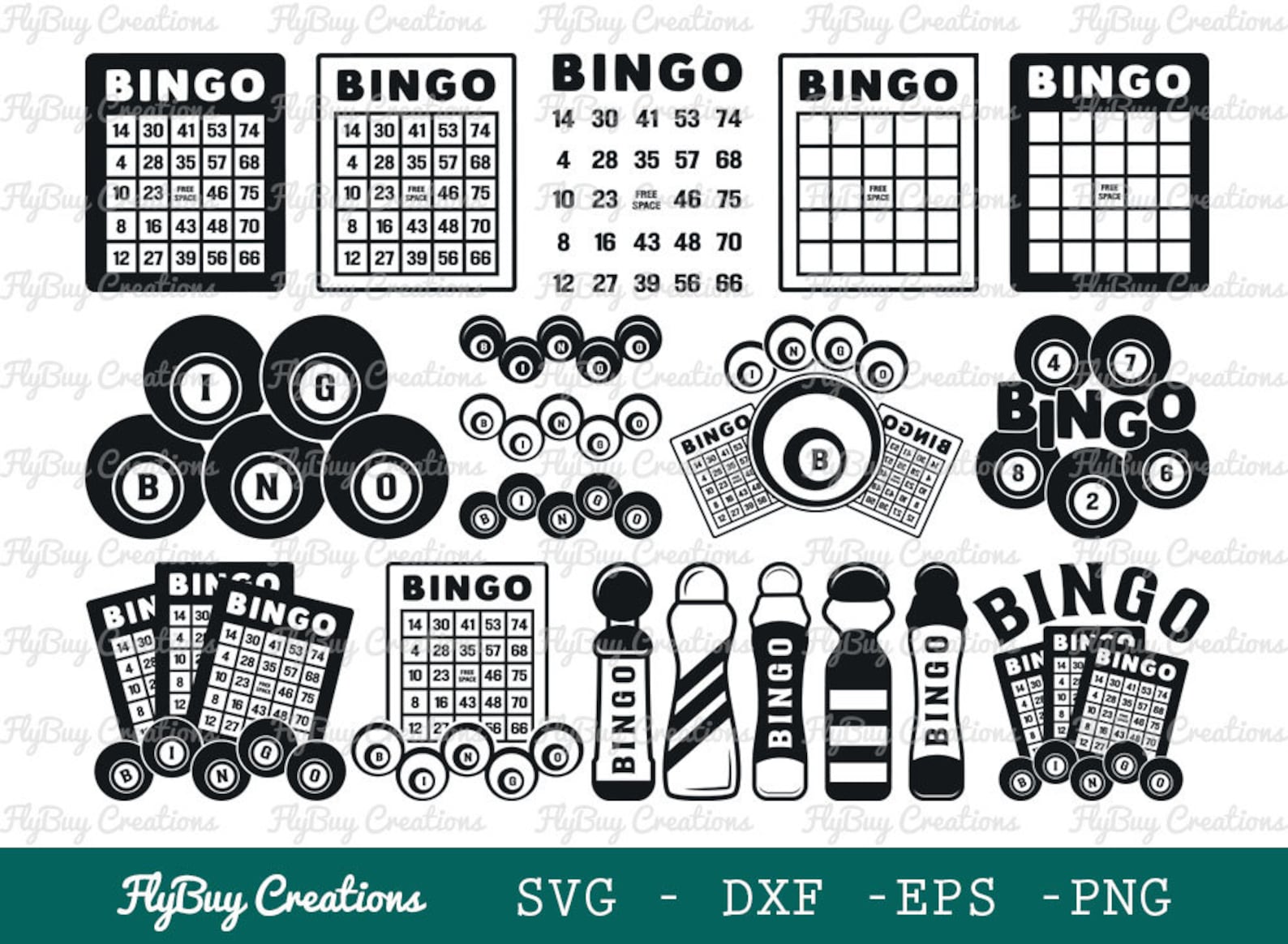 Bingo SVG Bundle Bingo Card Svg Bingo Balls Svg Bingo - Etsy
