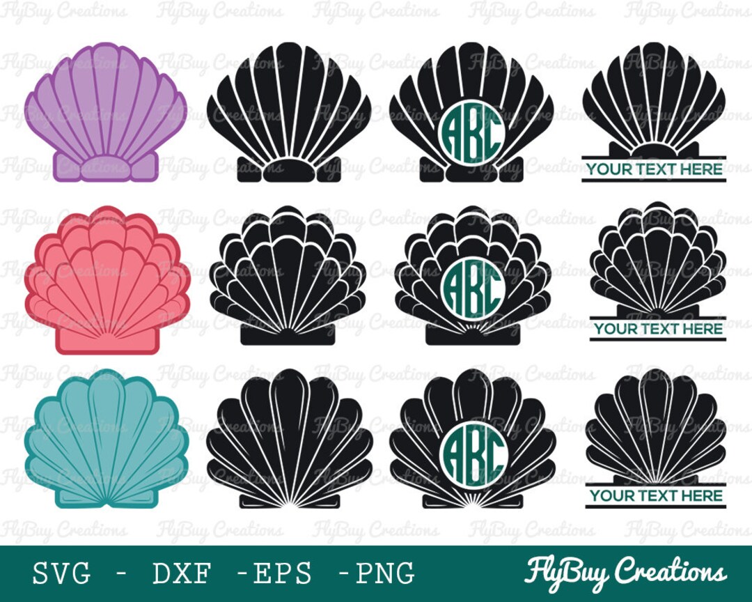 Seashell Svg Mermaid Shell Svg Sea Beach Svg Sea Animals - Etsy Canada