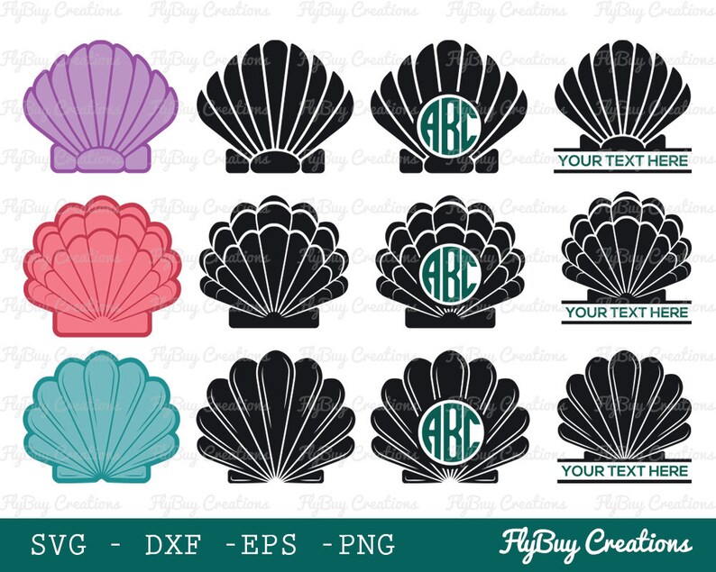 Seashell Svg Mermaid Shell Svg Sea Beach Svg Sea Animals - Etsy Canada