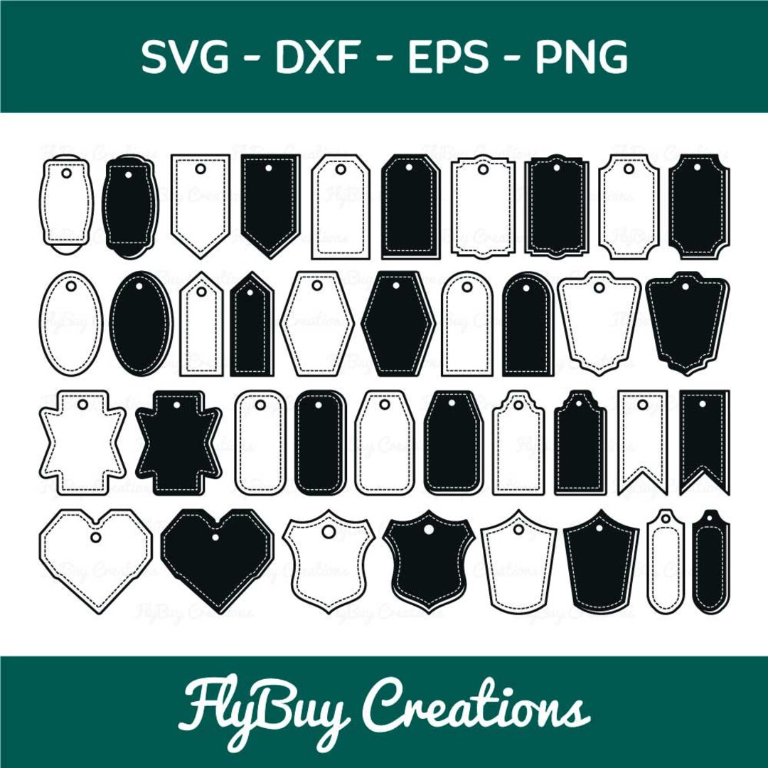 Gift Tags SVG Bundle-name Tags Svg, Label Svg-price Tag Svg - Etsy