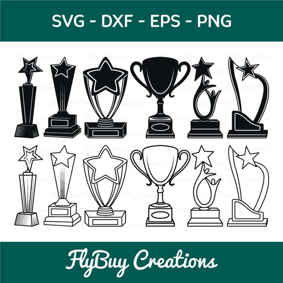 Ster Trofee Clipart Premium Vector | Gold Trophy Cup With Shining Star