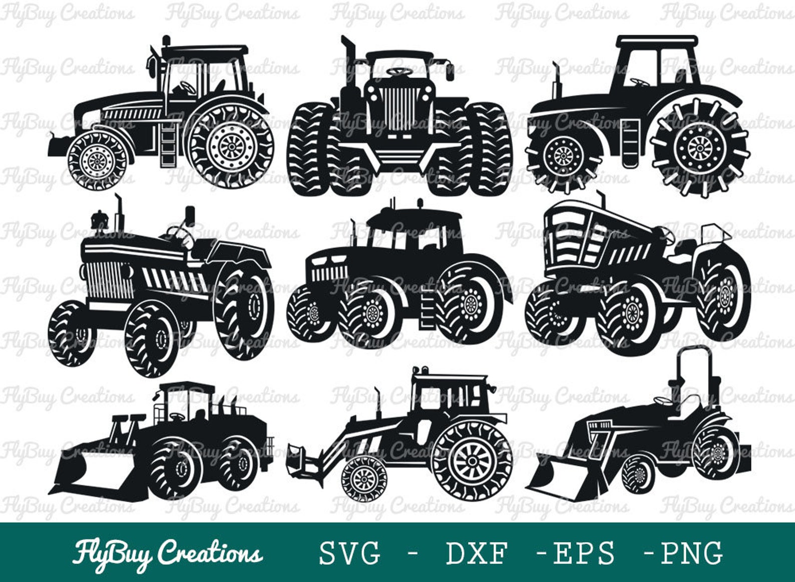 Tractor SVG Bundle-farm Tractor Svg-farm Transportation Svg-giant ...