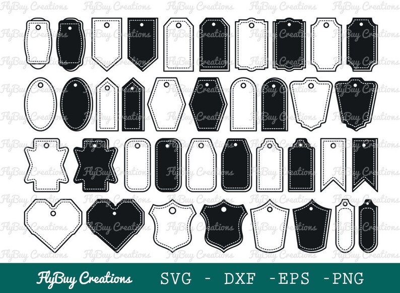 Gift Tags SVG Bundle-name Tags Svg Label Svg-price Tag Svg - Etsy