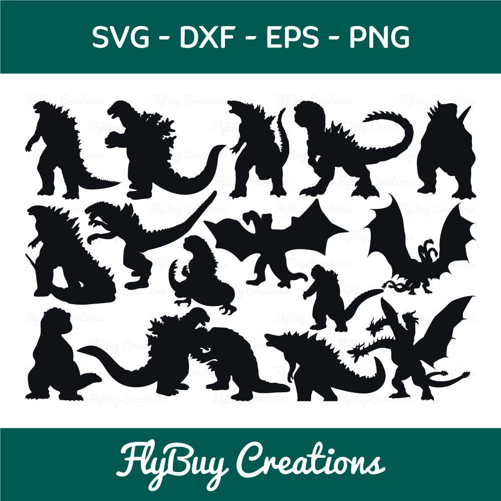 Godzilla SVG Cut File | Rodan Godzilla Svg | Godzilla Monster Svg ...